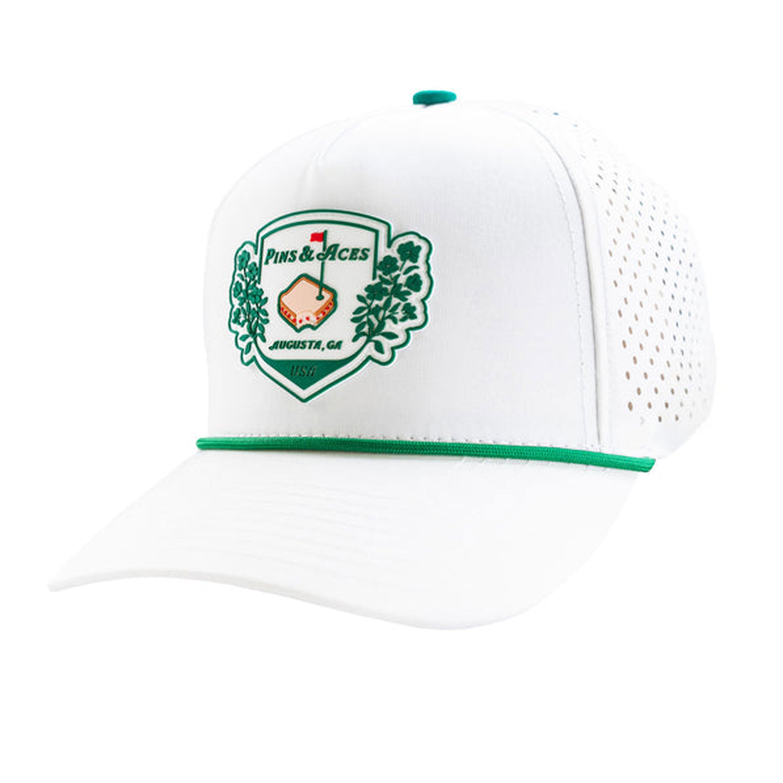 Pins & Aces Augusta Perforated Rope Hat — Pro Am Golf USA