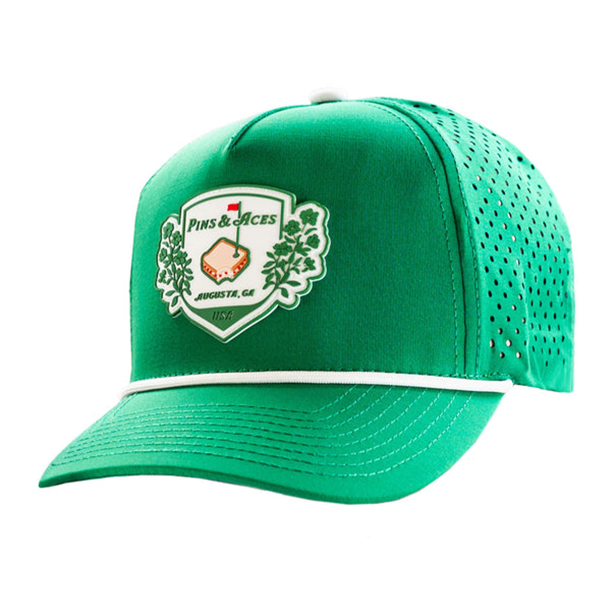 Pins & Aces Augusta Perforated Rope Hat — Pro Am Golf USA